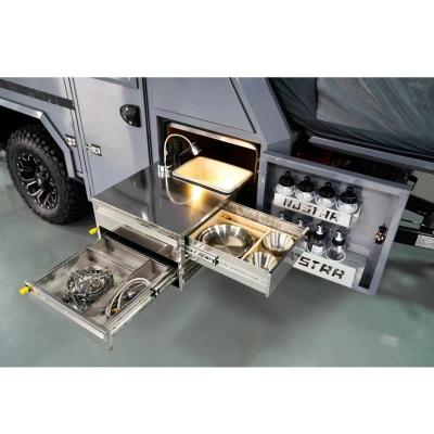 Cina 16ft Off Road Folding Camper Trailer Con Capacità di 2 Adulti e 2 Bambini Travel Trailer in vendita