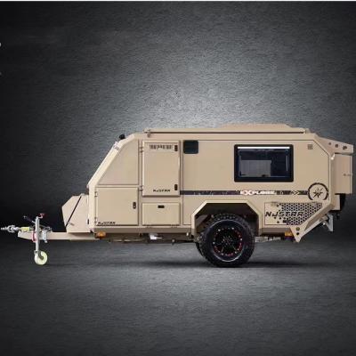 China De witte Kleine Off Road-Slaapkamers van de Kampeerautocaravan 1500kg 2 voor het Openluchtfamilie Reizen Te koop
