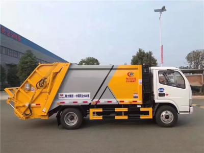 China 7cbm Rear Loader Compactor Garbage Truck Manual Transmission for sale