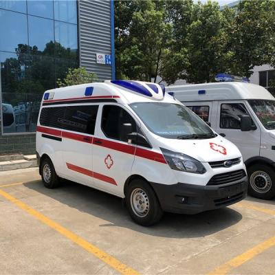 China ICU Medium Duty Ambulance Ford JMC Mobile Medical Emergency Vehicles 4*2 for sale