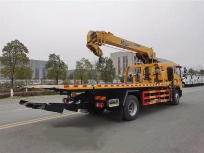 Κίνα Φορτηγό 4*2 ρυμούλκησης Wrecker πλατφορμών οδικής διάσωσης με το γερανό 6 τόνου προς πώληση