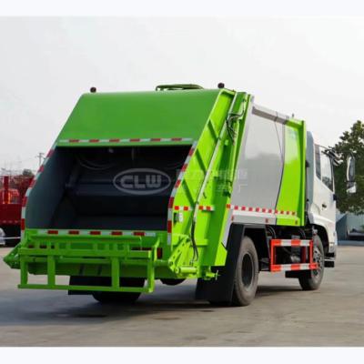 China Dongfeng 120HP Rear Loader Garbage Truck Garbage Can Cleaner Truck for sale