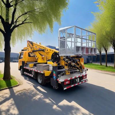 Cina 5850x2000x2750mm Piattaforma di lavoro aereo montata su camion 95km/h Piattaforma di lavoro aereo in vendita
