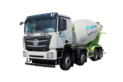 China foton 8*4 cement lorry 12m3 diesel cement concrete mixer truck with pump for sale for sale