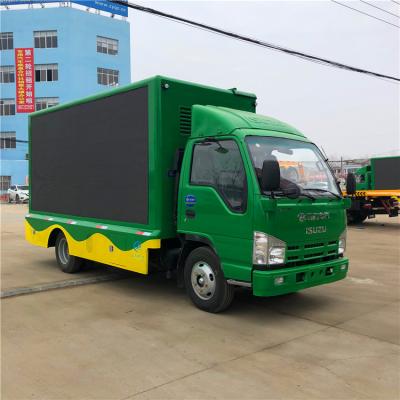 China Outdoor LED Billboard Truck ISUZU 4*2 Mobile LED Advertising Truck for sale