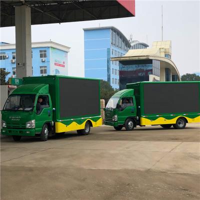 China Outdoor LED Billboard Truck ISUZU 4*2 Mobile LED Advertising Truck for sale