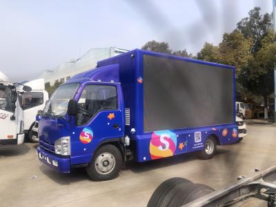 China P4 5 6 Isuzu Mobile LED Display Truck 4X2 95km/H Mobile Mini Truck for sale