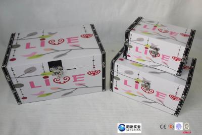 China Muticolored Canvas Printing Wooden Box/Gift Box/Wine Container/Wine Rack/Jewelry Box for Storage for sale