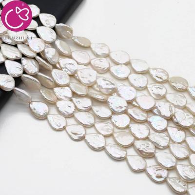 China Wholesale Irregular Baroque Pearl Big Beads Water Drop White Peals Elegant Natural Freshwater Pearl Beads for Jewelry Making for sale