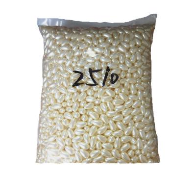 China Teardrop Abs Plastic Loose Faux Pearl Bead for Decorating in Bulk for sale