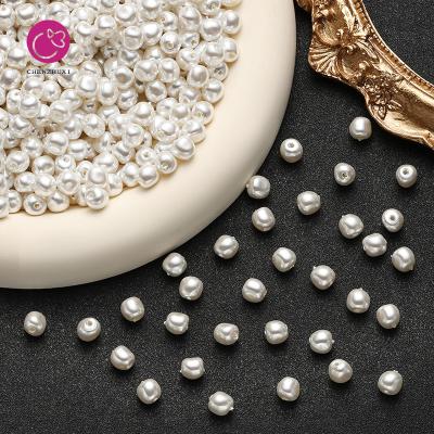 China Hot Sale DIY Necklace Imitating Pearl Beads ABS Plastic Solid Color Bulk Beads Accessories Handmade Decorative Beads for sale