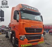 China Sinotruk Howo T7H 480 pk MAN Motor Gebruikte trekker vrachtwagen 4x2 met hydraulische retarder Te koop