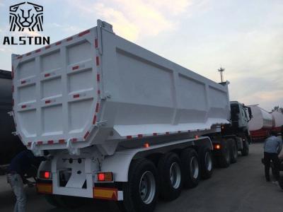 China Het hydraulische Type van Cilinder50t 4 Axle End Dump Trailers U Te koop