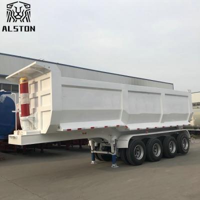 China Het hydraulische Type van Cilinder50t 4 Axle End Dump Trailers U Te koop
