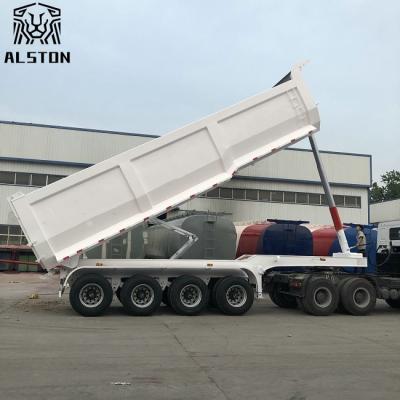 China Het hydraulische Type van Cilinder50t 4 Axle End Dump Trailers U Te koop