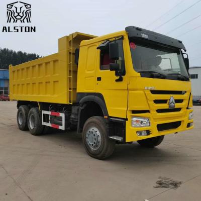 중고 Sinotruk Howo 덤프 트럭 375hp 왼손 운전