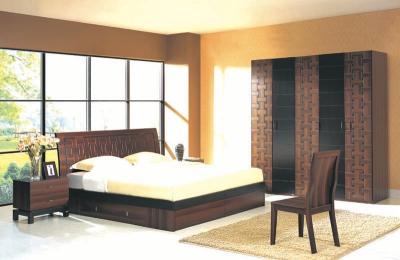 China Cheap Price Home Furniture,Panel Bedroom Set,MDF Bed and Wardrobe,Nightstand,Dresser with Mirror,Amorie,Chest for sale