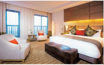 China Luxury Hotel Bedroom Furniture,Headboard,Mattress,TV Table,Dressing,SR-025 for sale