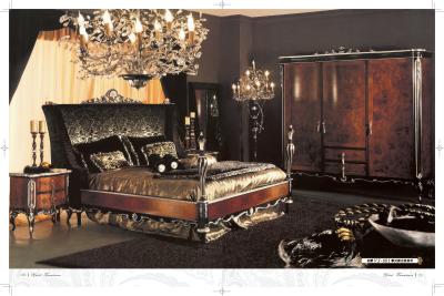 China Luxury Villa/European Classical Furniture,Wood Bed,Wardrobe,Dresser,VS-001 for sale