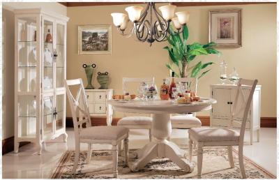 China Luxury Villa/European Furniture,White Dining Table,Rustic Style Furniture,VS-008 for sale