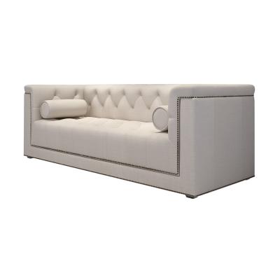 China Hotel lobby sofa in Classic design of light grey fabric cushion for 3 set Lounge sofa from Shenzhen to USA furniture for sale