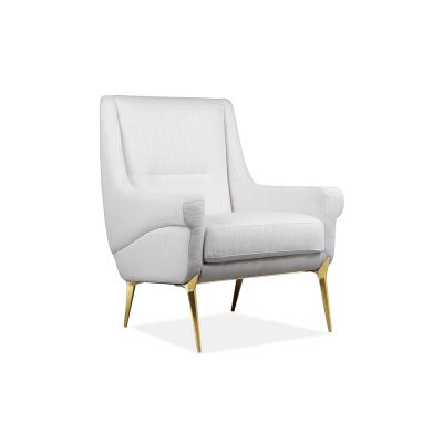 China Brushed stainless steel in Champagne Gold legs with Fabric soft-packed fabric upholstered cushion for sale