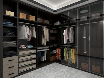 China Wardrobe Closet Factory Made By Laminated Furniture Of In-Wall Storage Cabinet For Luxury House Bedroom Interior Design for sale