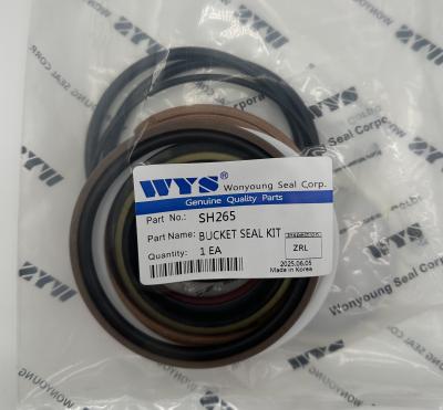 China WYS Original Parts SH265 Excavator Bucket Seal Kit with 1 Year Warranty for CATERPILLAR KOMATSU HYUNDAI HITACHI - 55-150°C Temperature Range and 14-21 MPA Stress Resistance for sale