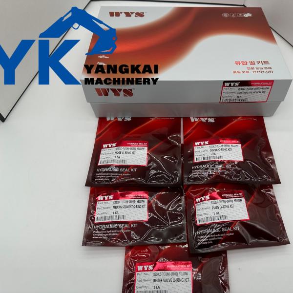 Quality R210LC-7 YELLOW 31N6-18000 CONTROL VALVE SEAL KIT Hyundai Excavator Parts for sale