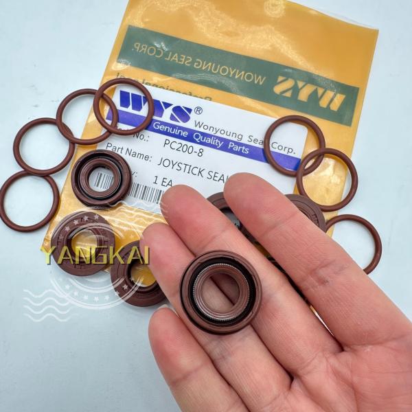 Quality Genuine WYS PC200-8 Joystick Seal Kit FKM Excavator Pilot Valve Seals for sale