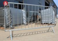 China Safety 2.0m Queue Control Barriers Customized PVC Coated Iron for sale