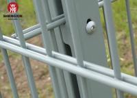 China Pvc Coating Mesh Ral Double Wire Fence Rectangle Post for sale