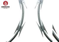 China Razor Double Twisted Boundary Galvanized Barbed Wire Anti Rust for sale