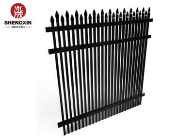 Cina tubo ornamentale del tubero del recinto di 2.4m x di 1.8m di sicurezza d'acciaio di Panel Black Coated in vendita