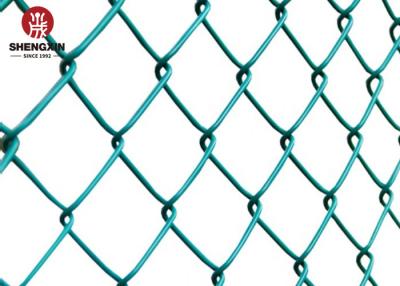 Cina Il PVC galvanizzato ha ricoperto il recinto Diamond Mesh del collegamento a catena di 50ft in vendita