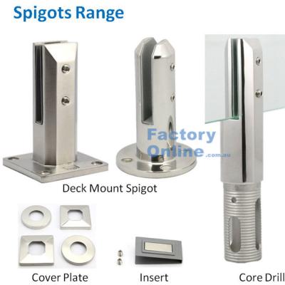 China Competitive Price Frameless Pool Fence Stainless Steel Glass Spigot Manufacturer In China for sale