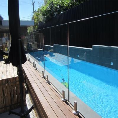 China Glass Pool Fence with Certificates / Baby Pool Fence Glass Railing Outdoor Frameless Railing for sale
