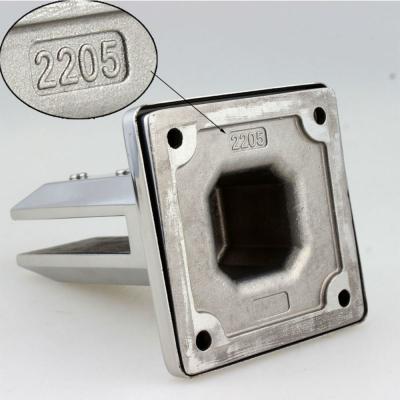 China Duplex 2205 Stainless Steel Glass Spigot / Pool Fence Glass Spigot Balustrade / Frameless Glass Railing Spigot for sale