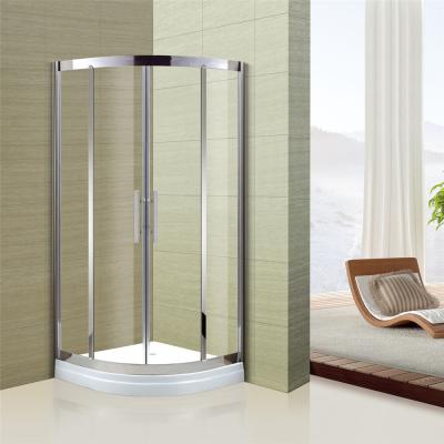 China Australian Standard Tempered Glass Sliding Door Glass Shower Enclosure with Stainless Steel Frame for sale