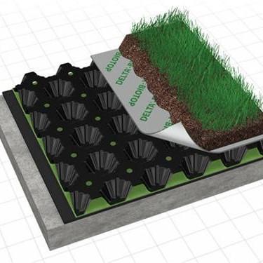 China 1-3m Width PVC or density Polyethene Drainage Cell for Garden/Grass/Forest Strong and Durable for sale
