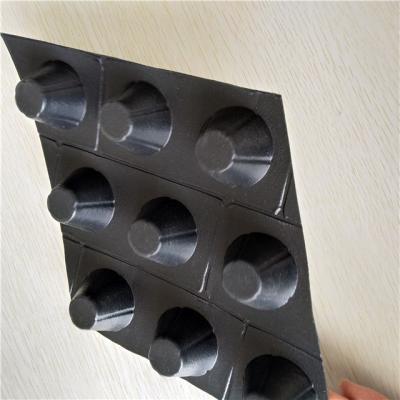 China 2m Width White Geocomposite Geotextile Synthetic Drainage-gewebe Fabric Mold Mats Cell Artificial Grass Cover Plate Basket Drainage for sale