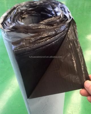China Silicon Film Surface Material Self Adhesive Bitumen Membrane Sheets 4mm 3mm for sale