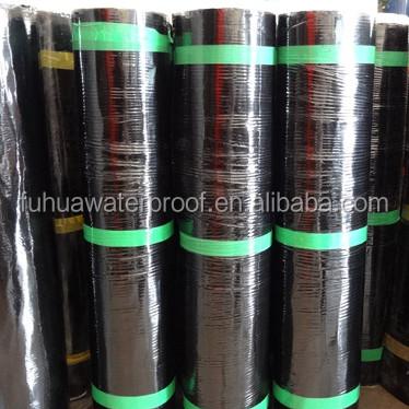 China 25m Length Black Self Adhesive Bitumen Waterproofing Membrane for Superior and Long-lasting Protection for sale