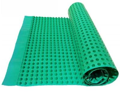 China Customization Dimple Drainage Board Quartz Sand Outdoor Flooring Roll Waterproof 1.5mm High Quality Membrane for sale