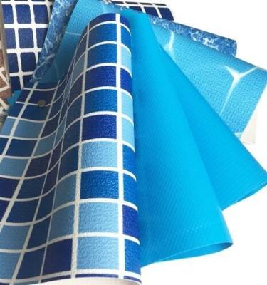 China 20m Customized 60mil Fabric Reinforced Anti-UV Polyvinyl Chloride Pvc Swimming Pool Liner Roll and Environmental-friendly for sale