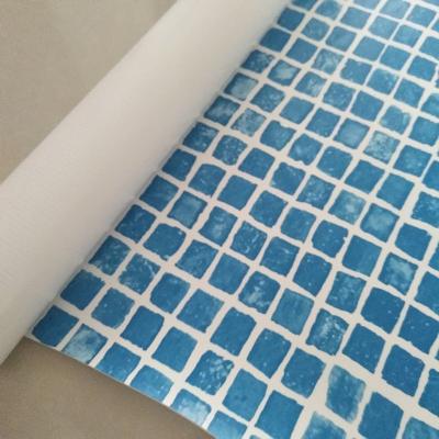 Китай Изоляционный стиль Укрепленная мозаика ПВХ Плавательный бассейн Лайнер водонепроницаемая мембрана 1,65 м Ширина для долговечности продается