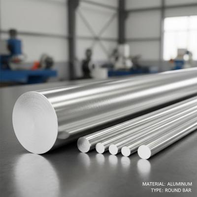 China Polished Solid Round Aluminum Bar Lightweight Corrosion Resistant For Industrial for sale