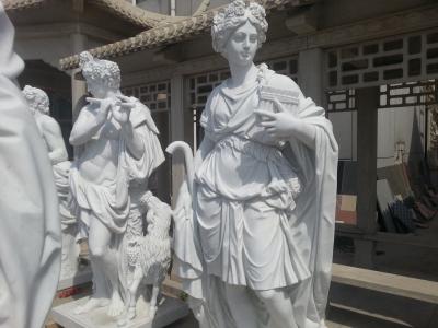 China Polished Greece White Marble Statues for Garden Decoration Custom Size for sale