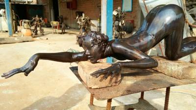 China Custom Bronze Sculpture for Artists 60cm Tall Museum Grade Finish for sale