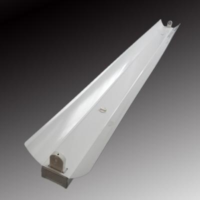 China cold-rolled steel by electrostatic spray anti-rust treatment t8 fluorescent lighting fixture for single or double for sale